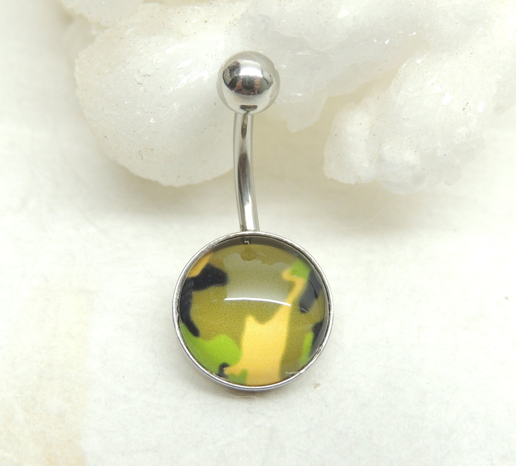 Camo belly button rings store