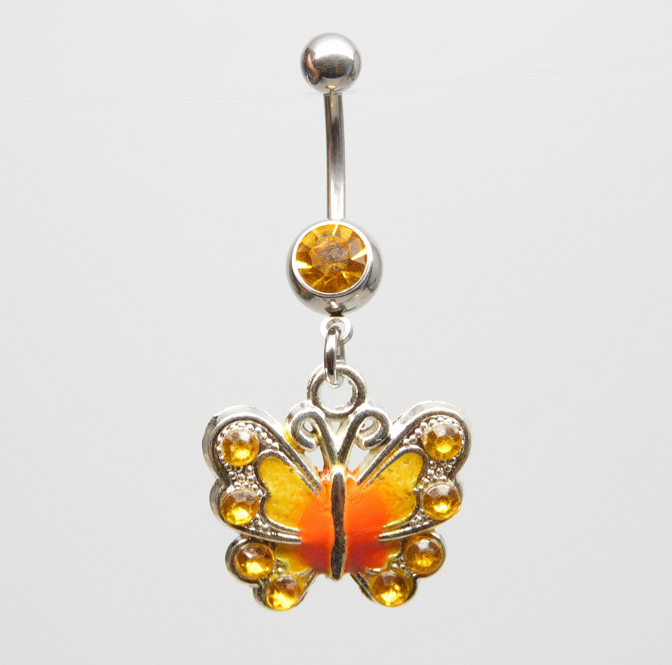 Butterfly Belly Ring, Cute Belly Button Jewelry, Belly Button Jewelry ...