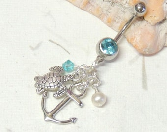 Nautical Belly Ring | Etsy