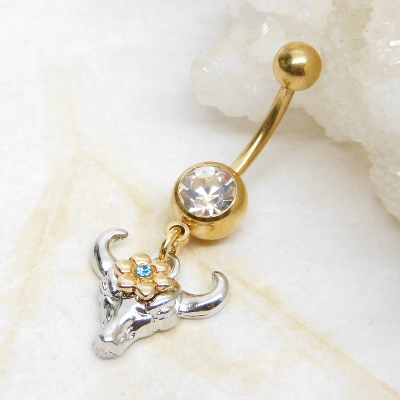 Country Belly Ring - Etsy