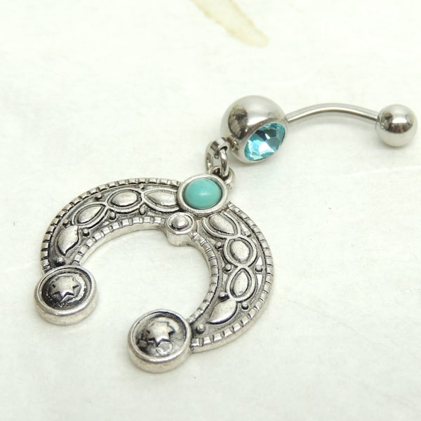 Western Belly Ring - Etsy