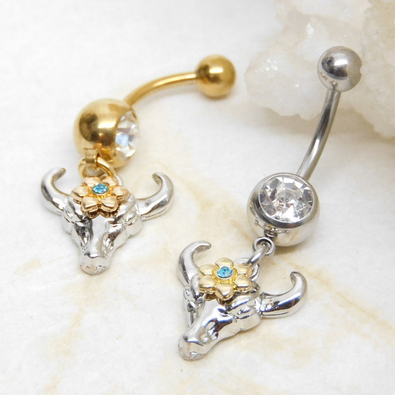 Country Belly Ring - Etsy