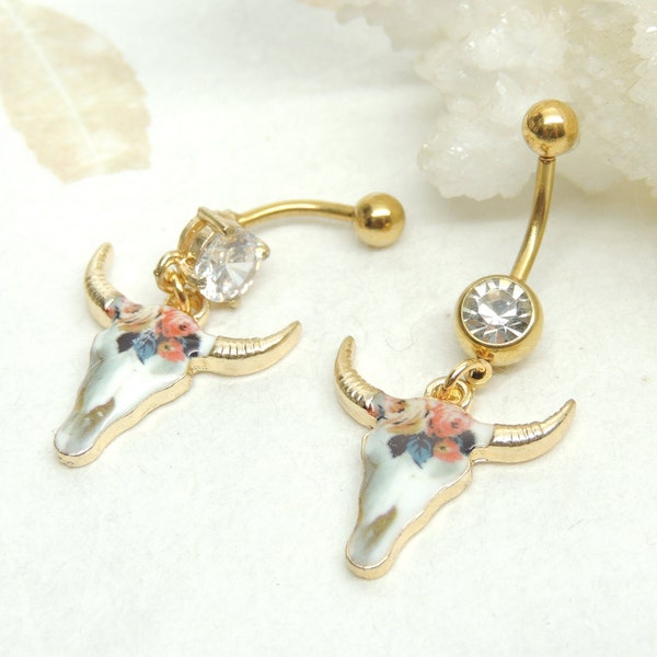 Country Belly Ring - Etsy