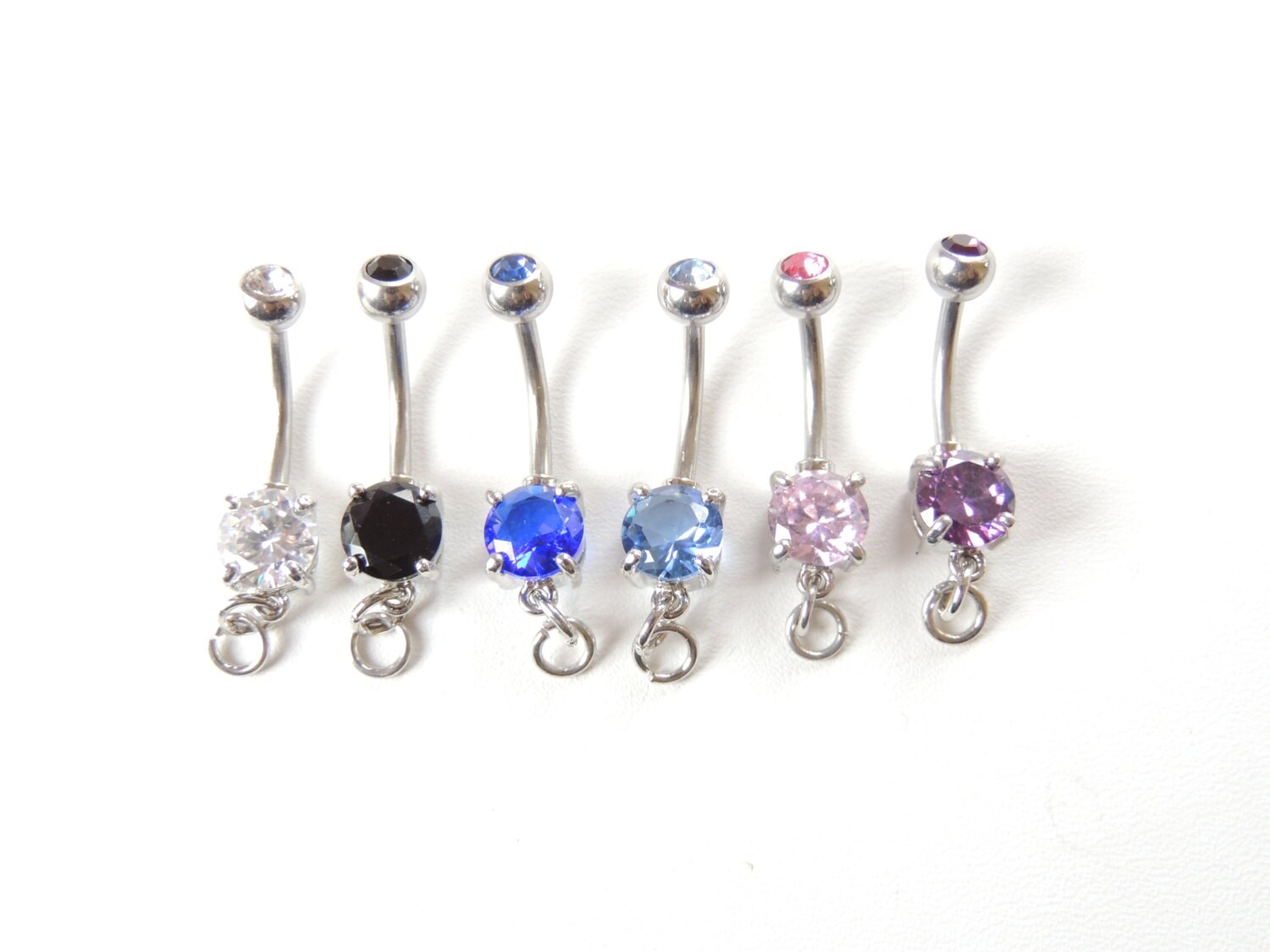 Sun or Moon Belly Button Ring You Choose Barbell Color Belly - Etsy