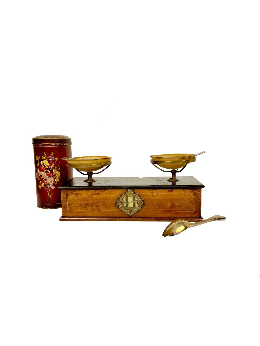 Antique French Paris Berenger Scales Balance Napoleon III Style Wood ...