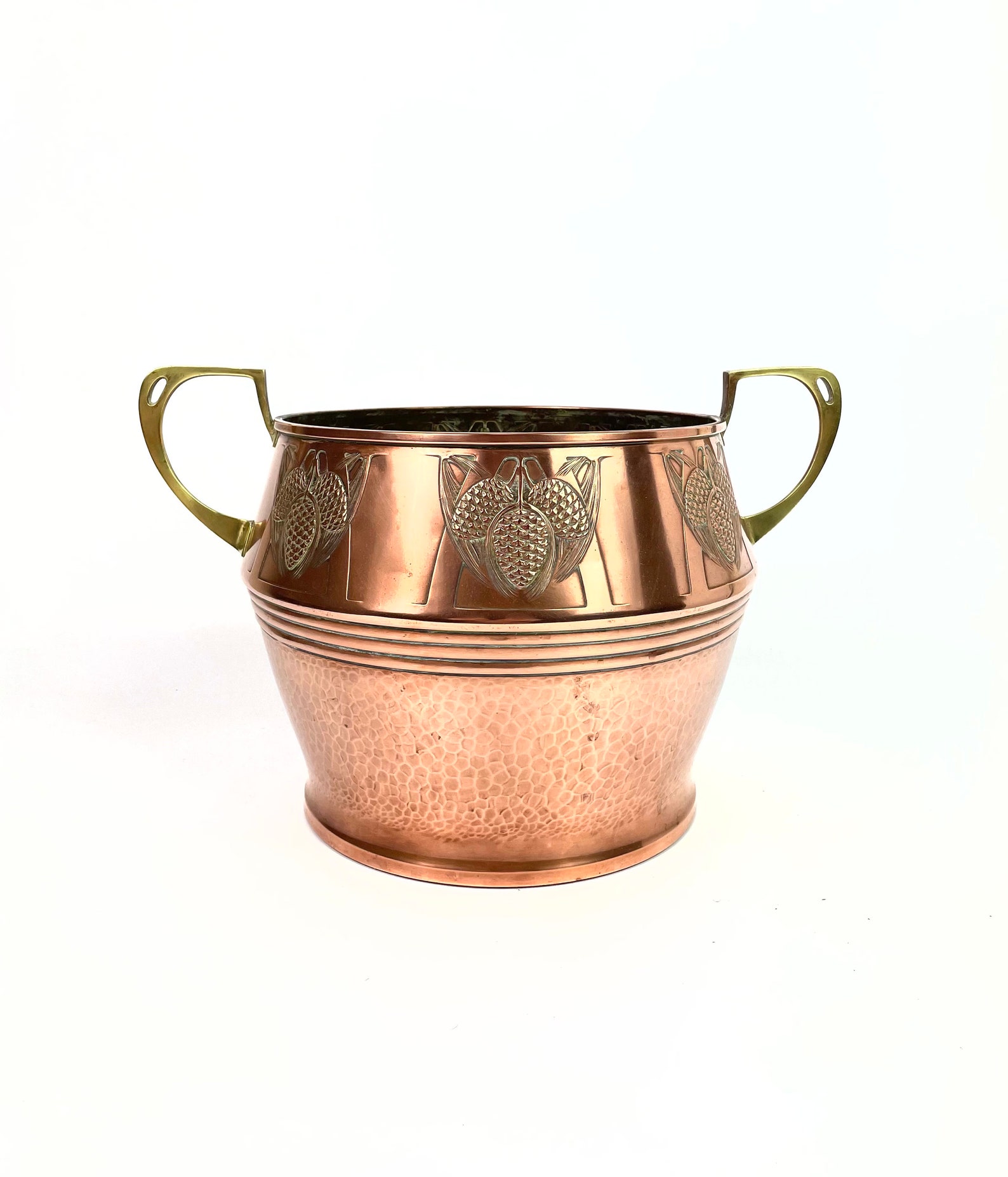 Carl Deffner Esslingen Jugendstil Art Nouveau Large Copper | Etsy