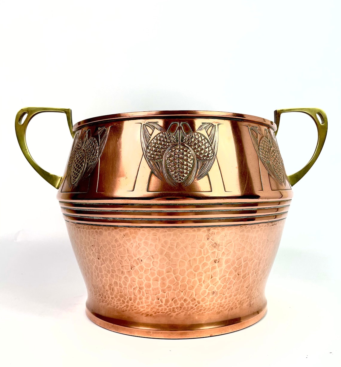 Carl Deffner Esslingen Jugendstil Art Nouveau Large Copper | Etsy