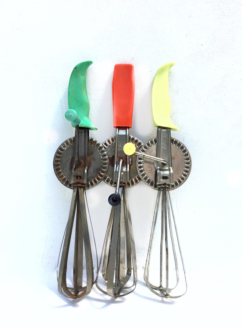 3 Three French Vintage Kitchen Whisks /metal Hand Whisk - Etsy