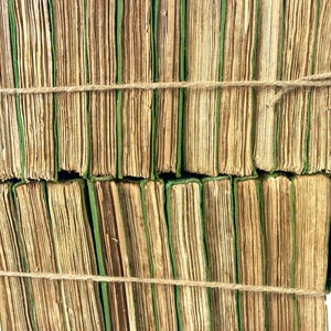 French Language Antique Books Collection Bundle of 24 Green Hand Cut ...