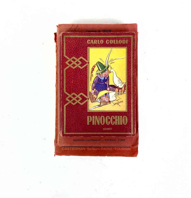 French Vintage Books Bundle of Hand Cut Papers Paris Pinocchio - Etsy