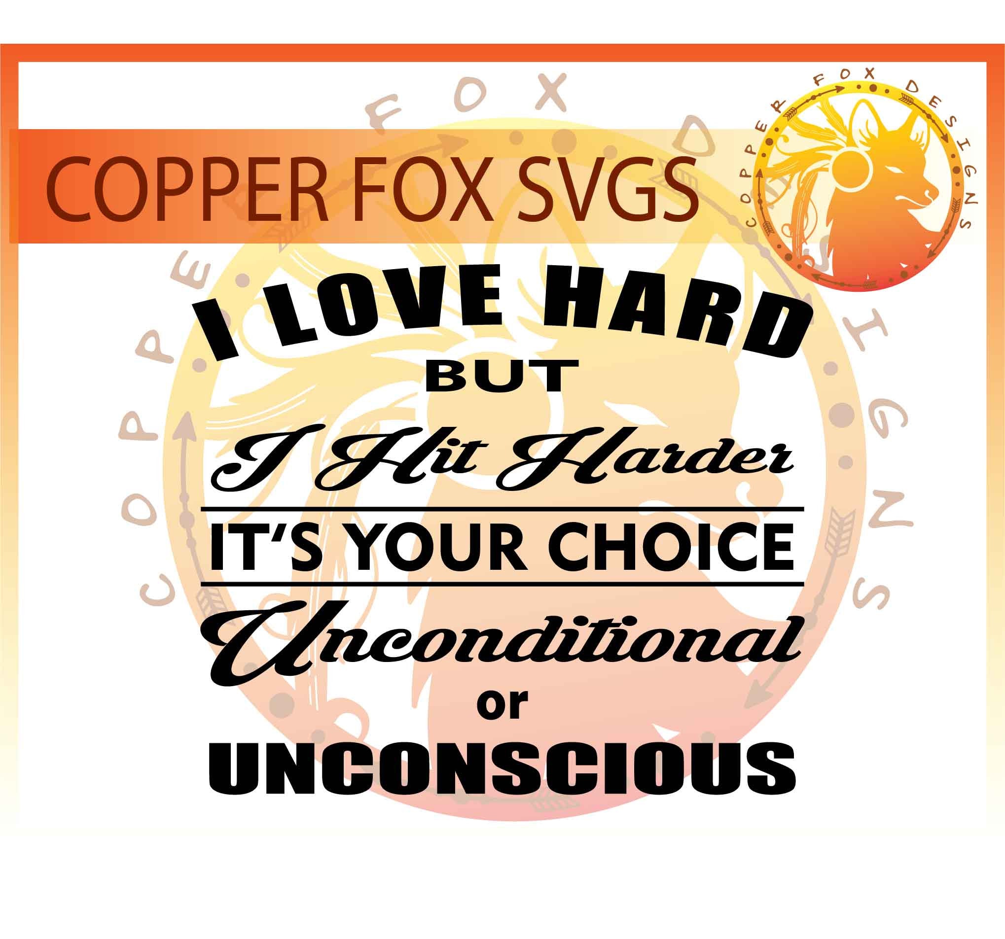 Love Hard Single Layer SVG Cut File | Etsy