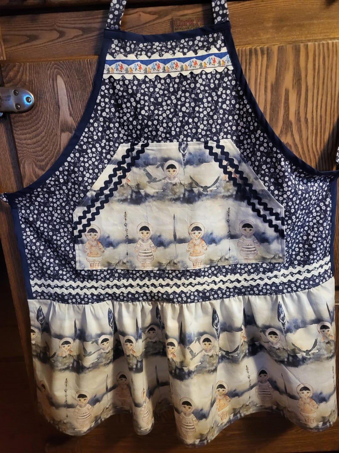 Alaskan Kuspuk Full Apron With Inuit Girls Print - Etsy