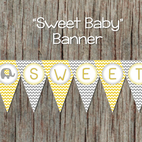 Grey Yellow Chevron - Etsy