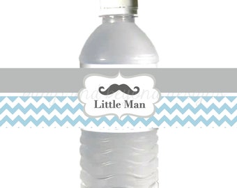 Chevron Water Bottle Labels - Etsy