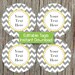 Printable Tags Editable JPG Yellow Grey INSTANT DOWNLOAD | Etsy