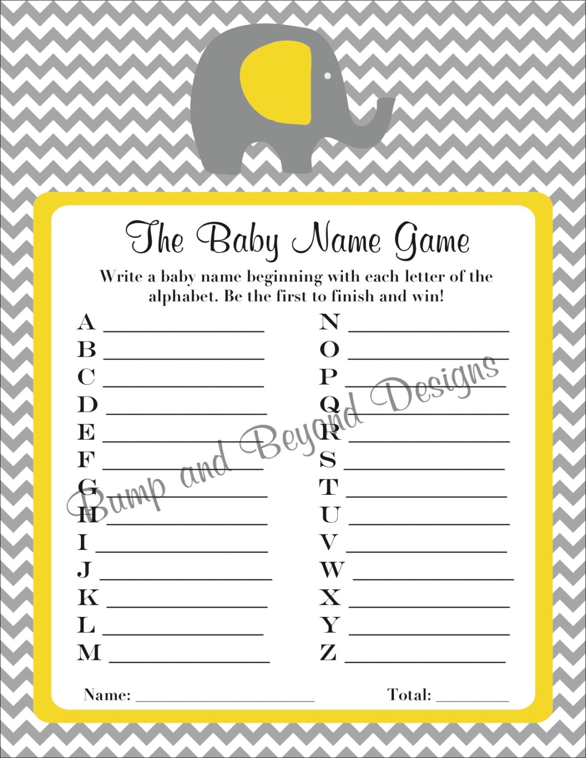 Baby Shower Game INSTANT DOWNLOAD Boy Girl Baby Shower Games | Etsy