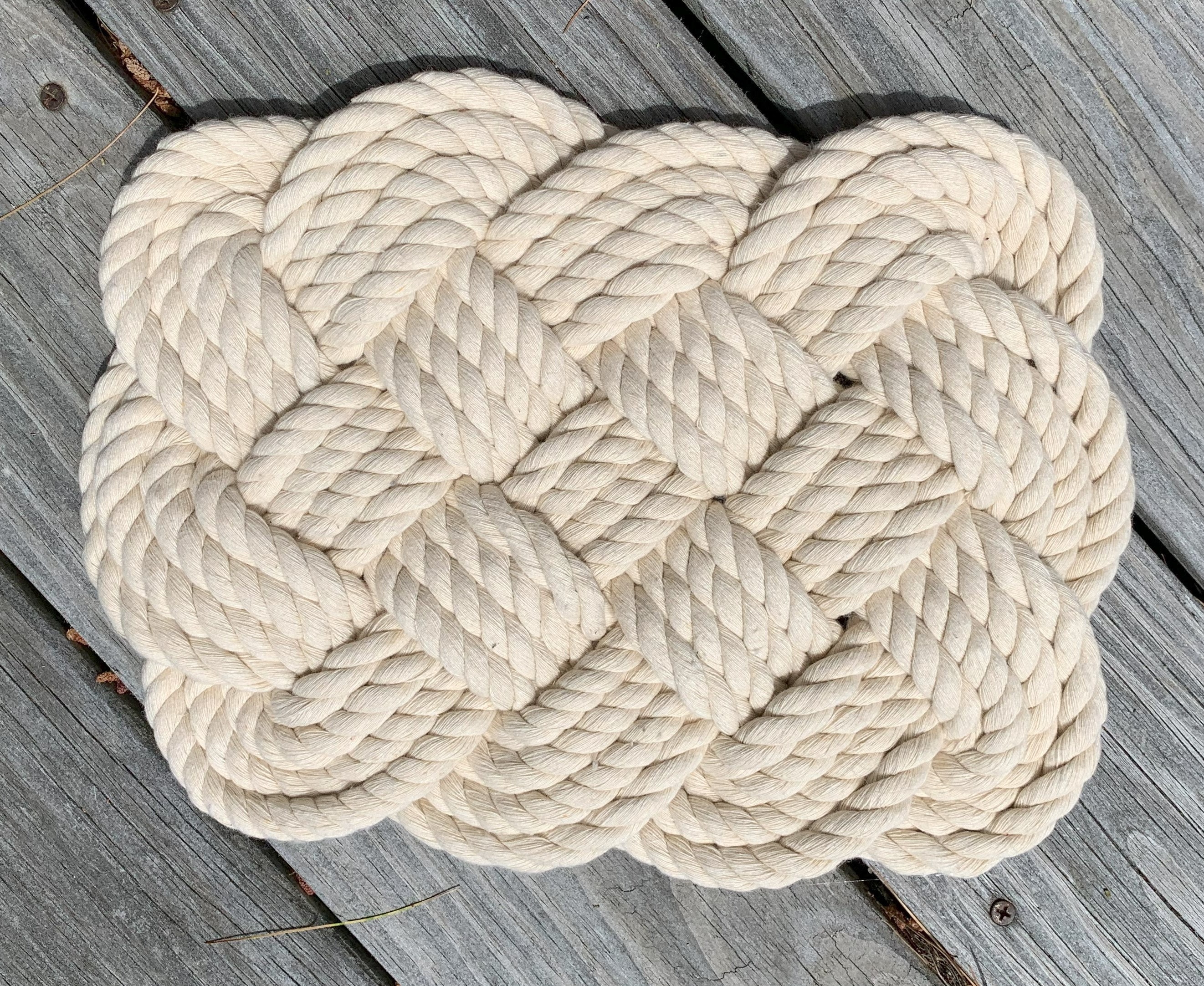 100% Cotton Rope Trivets, Round & Rectangular - Etsy
