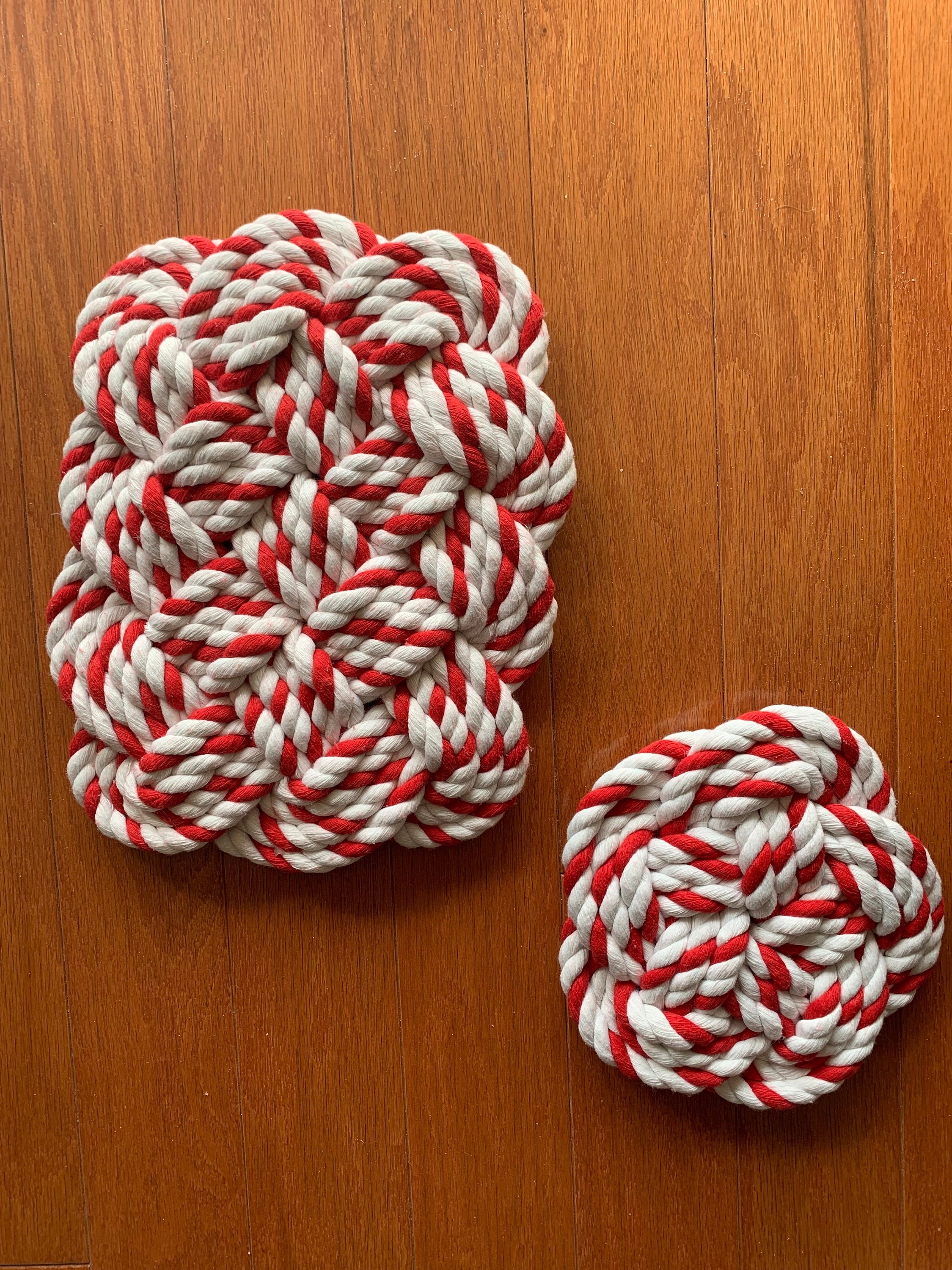 100% Cotton Rope Trivets, Round & Rectangular - Etsy