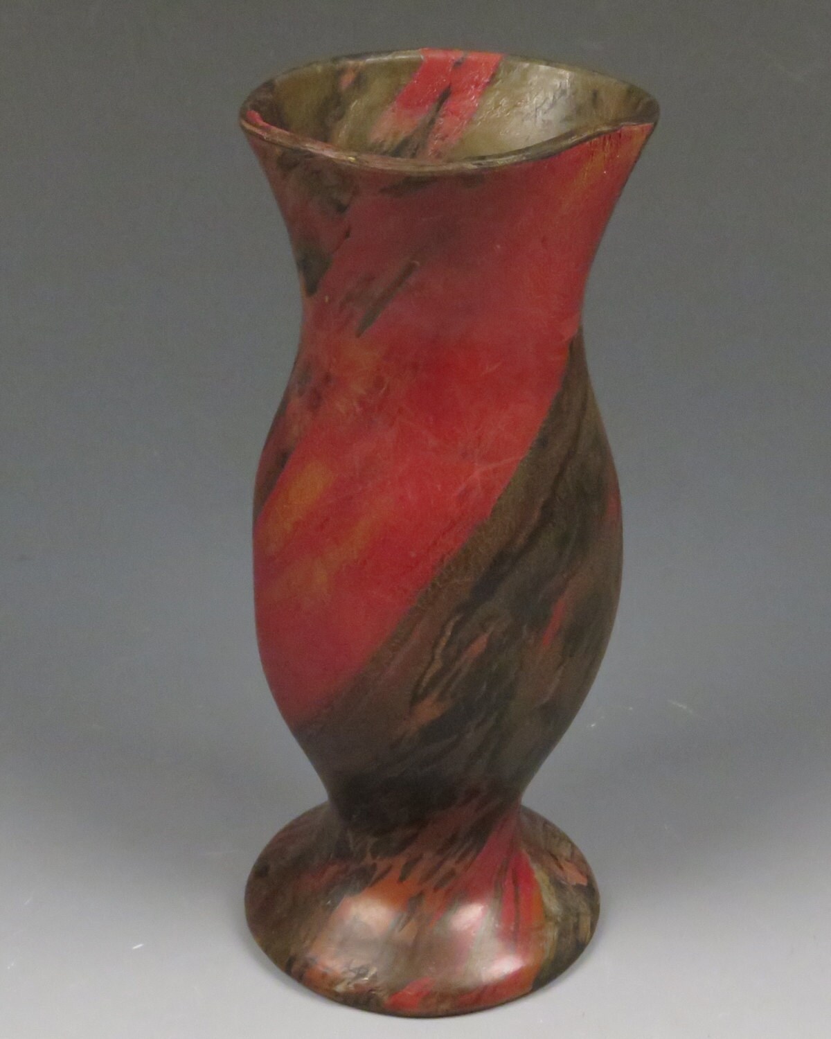 Davol Rubber Vase Paraware czech End of Day Glass Look - Etsy