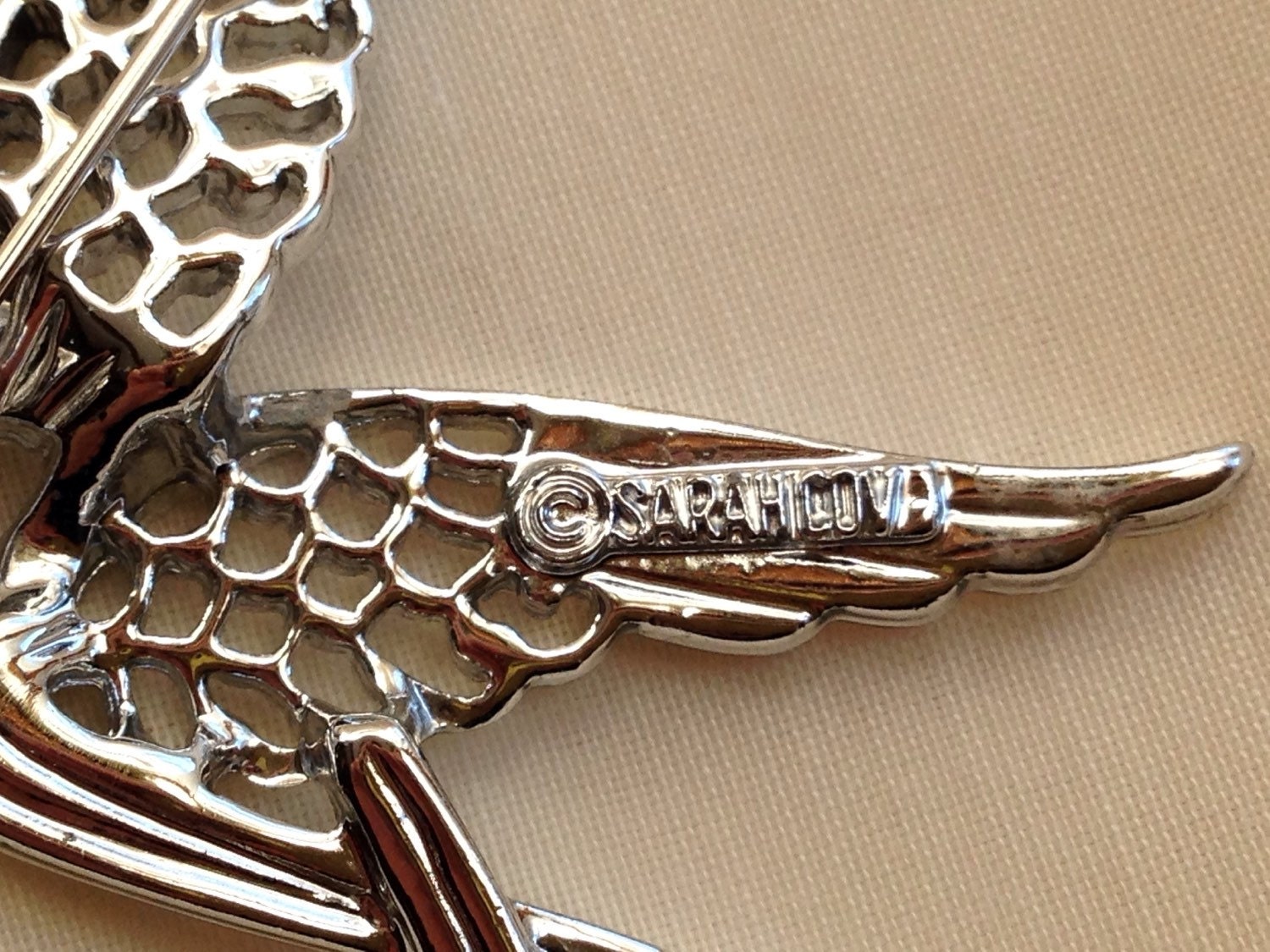 Vintage Bird in Flight Signature Sarah Coventry Brooch - Etsy