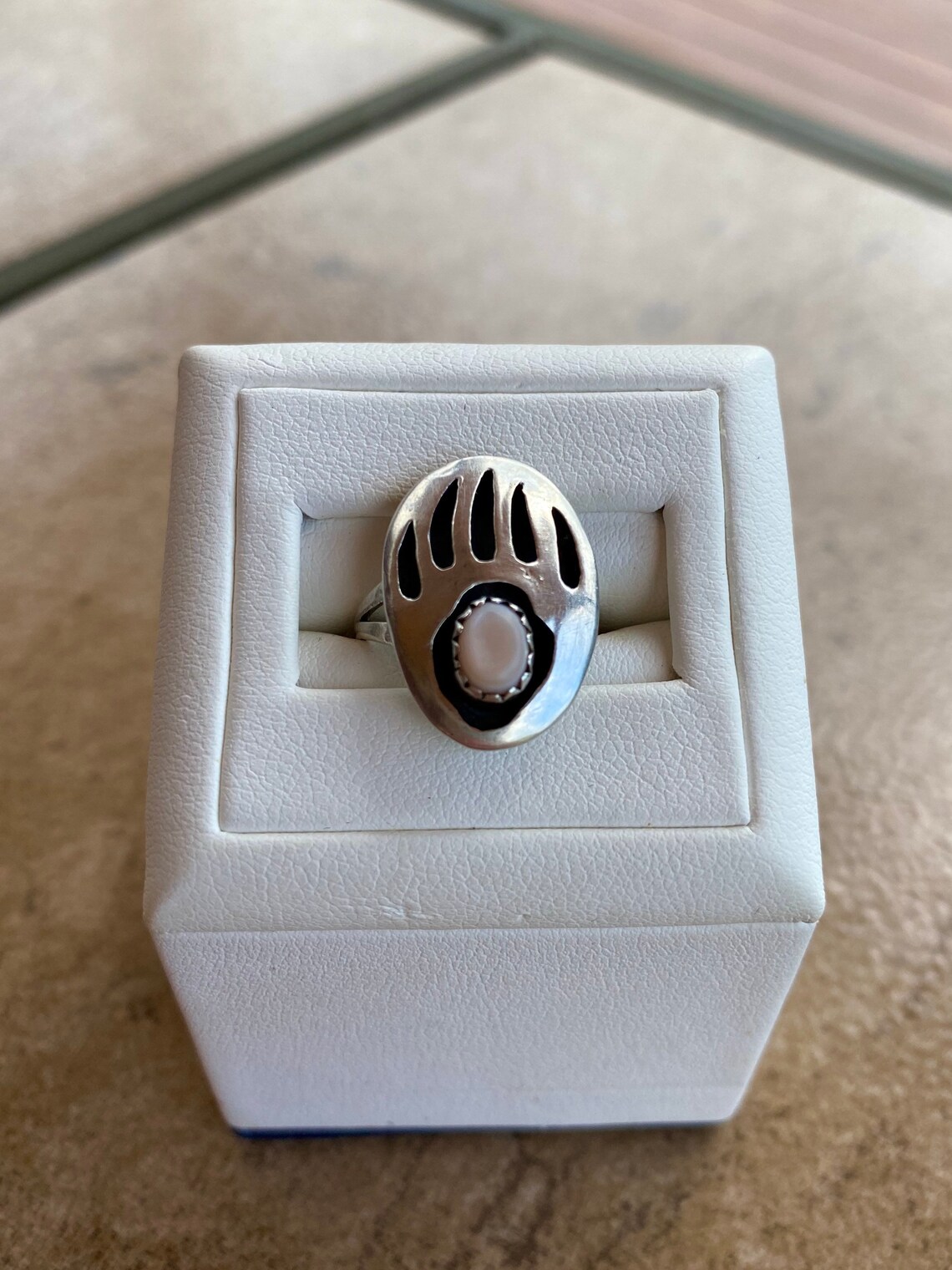 Native American Sterling Silver Bear Claw Ring - Etsy