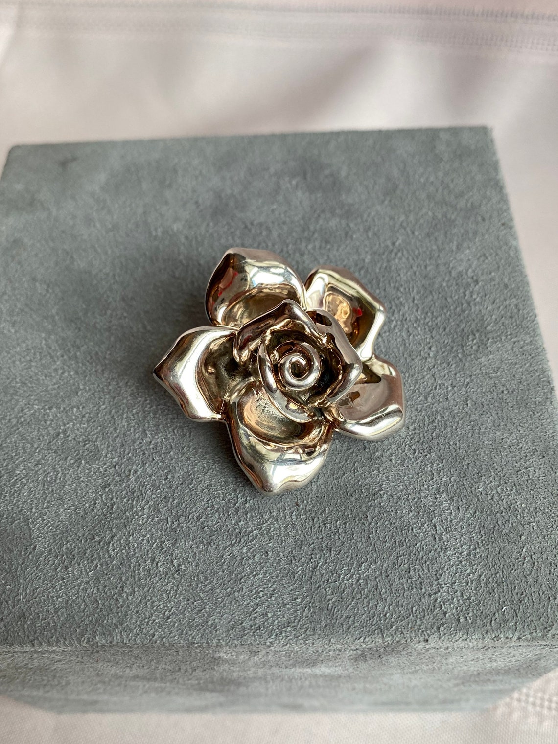 Bon Ami Sterling Silver Rose Brooch Made in Israel - Etsy