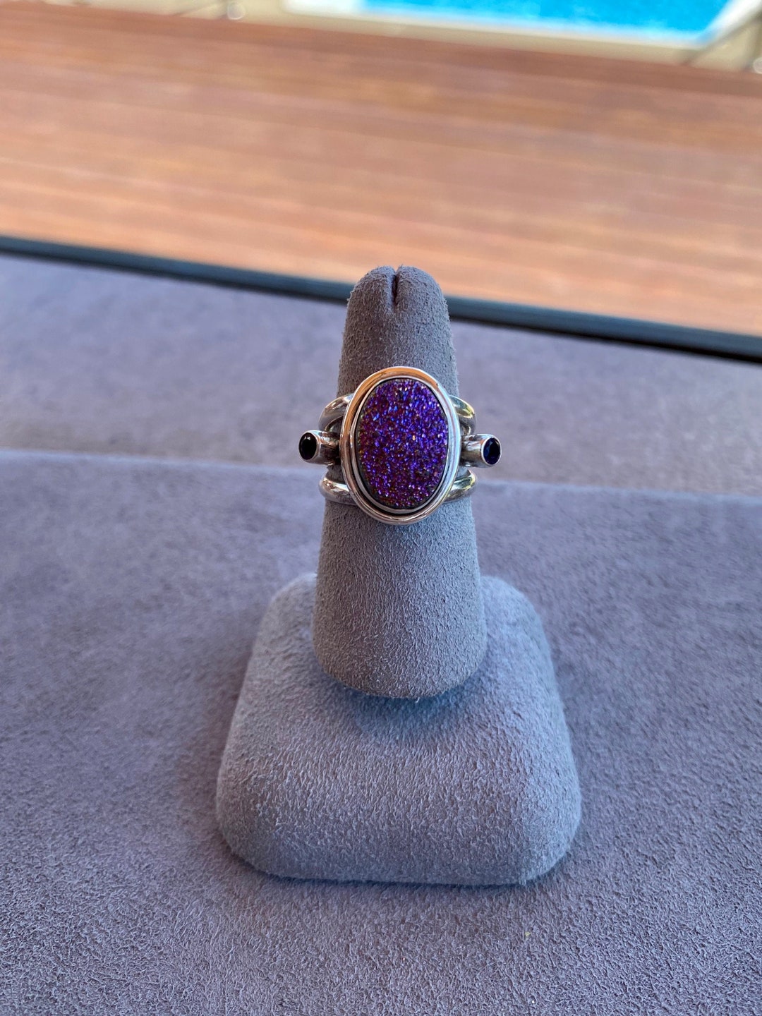 Nicky Bulter Druzy Amethyst Ring - Etsy