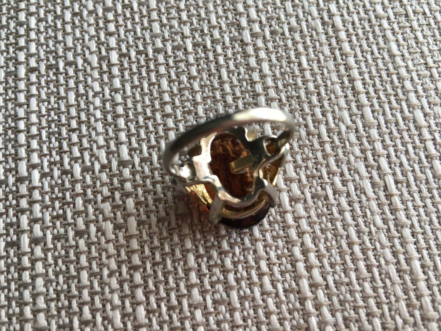 Sarah Coventry Amber Topaz Gold Tone Ring Size 7 - Etsy