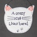 Funny Cat Sign | A Crazy Cat Lives Here! | Cat Gift | Cat Lover | Pet ...