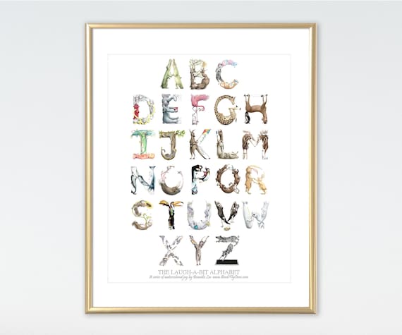 Digital Prints Art & Collectibles Bedroom Classroom Decor ABC Poster ...