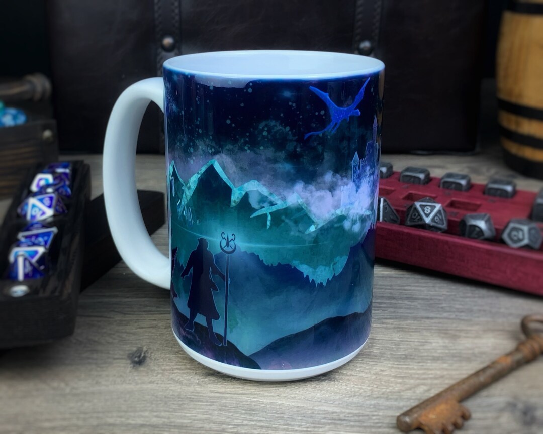 Hero's Journey 15oz Mug Dungeons and Dragons Inspired Fantasy Dnd Cup D ...