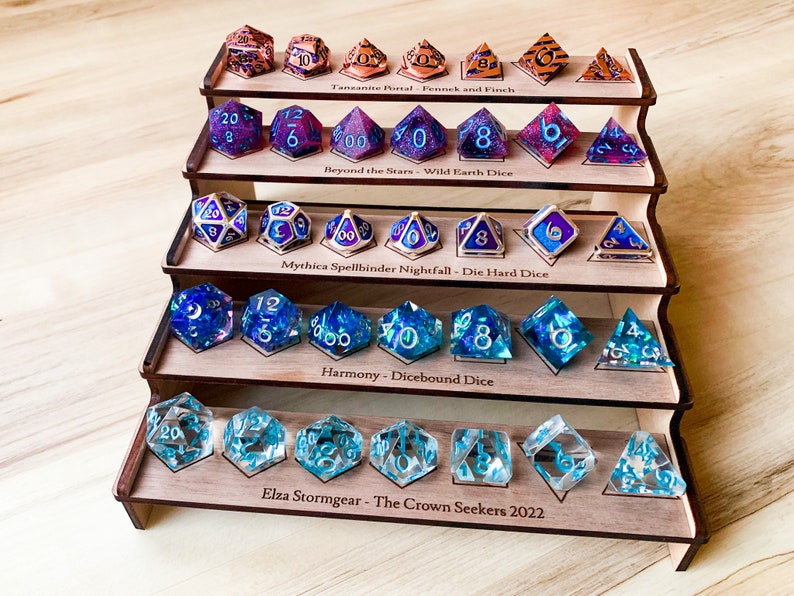 Personalized Wood Dice Display | RPG, D&D Dice Holder - Etsy