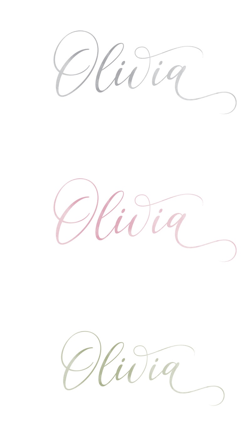 Nursery Name in Script Custom PRINTABLE Sign Personalized - Etsy