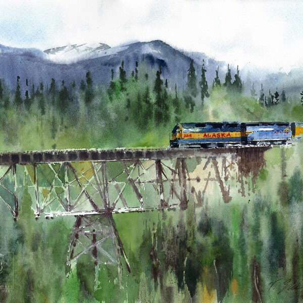 Railroad Bridge - Etsy