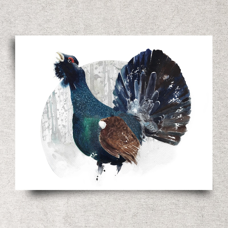 Game Bird Watercolor - Etsy