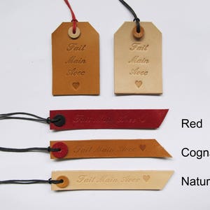 Leather Gift Tags, Hand-stamped Gift Tags - Etsy