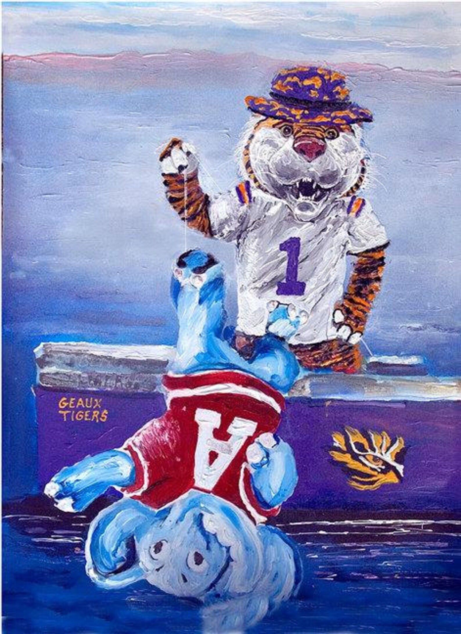 LSU Look What the LSU Cat Dragged In - Etsy