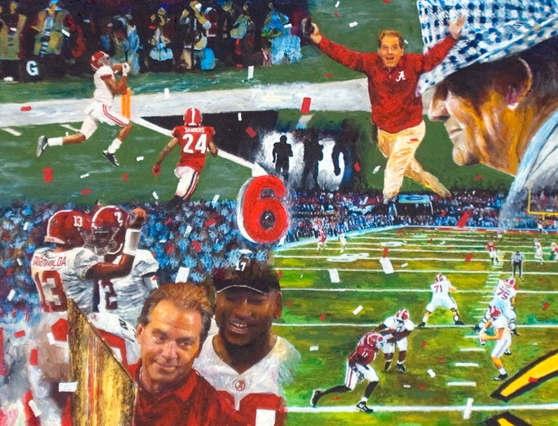 2018 Alabama Championship Collage - Etsy