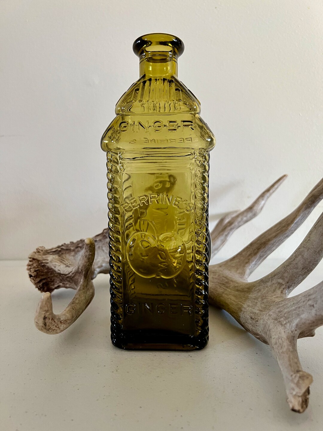 Vintage 1970's Phila Perrine Apple Ginger Bitters Glass Bottle - Etsy