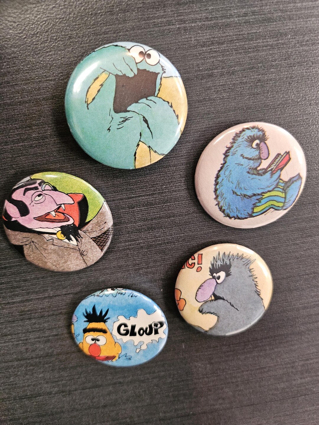 Sesame Street Pin Set 1.5 Inches in Diameter - Etsy