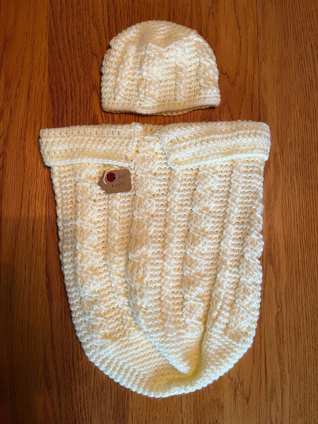Infant Cocoon - Irish Cream / Irish Stitch - Great for Newborns and ...