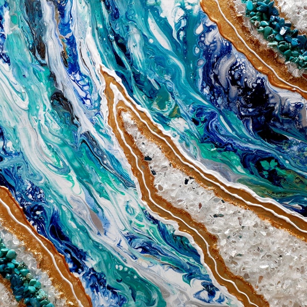 Geode Painting - Etsy
