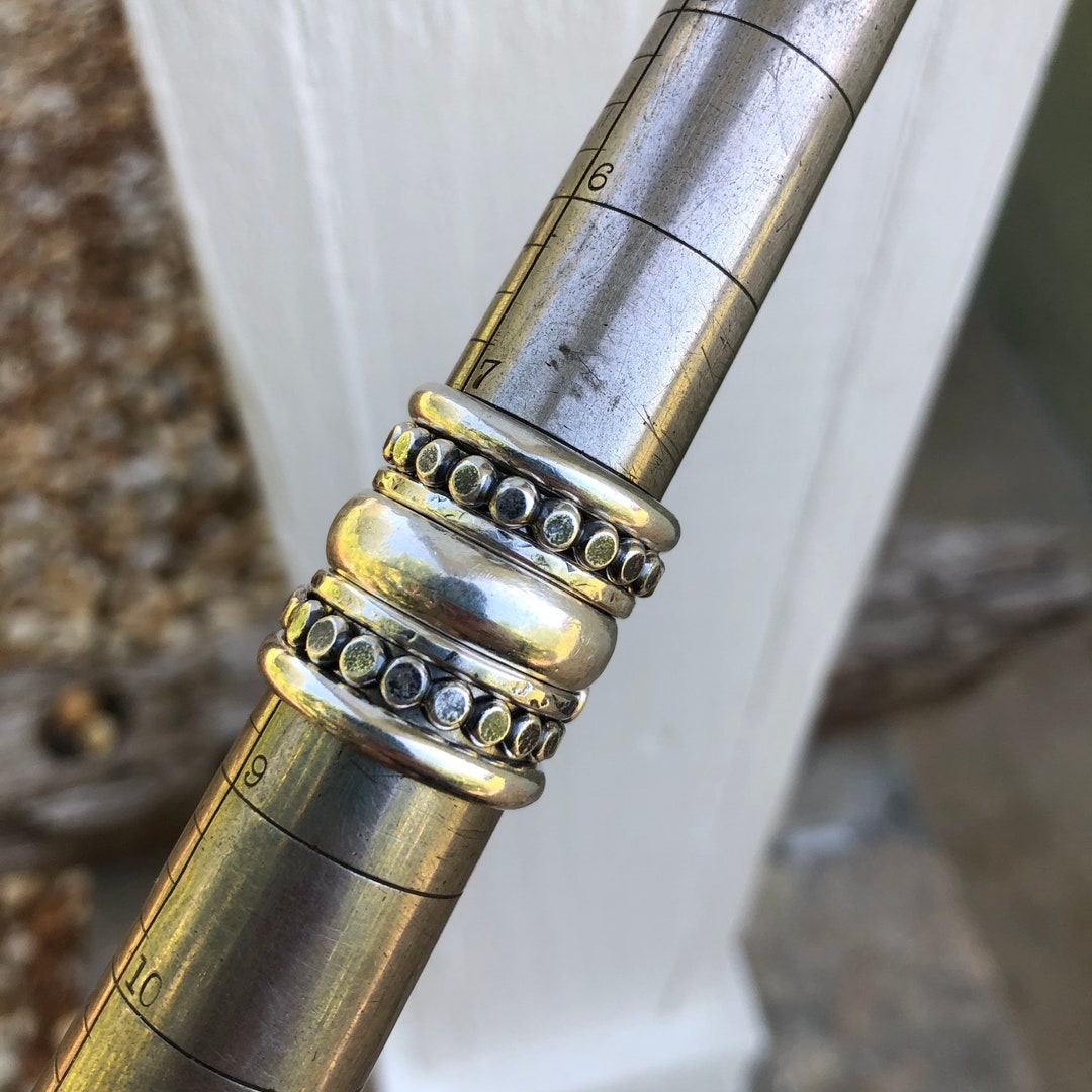 Sterling Silver Stacking Ring Set, Stackable Ring Set, Stacker Rings ...