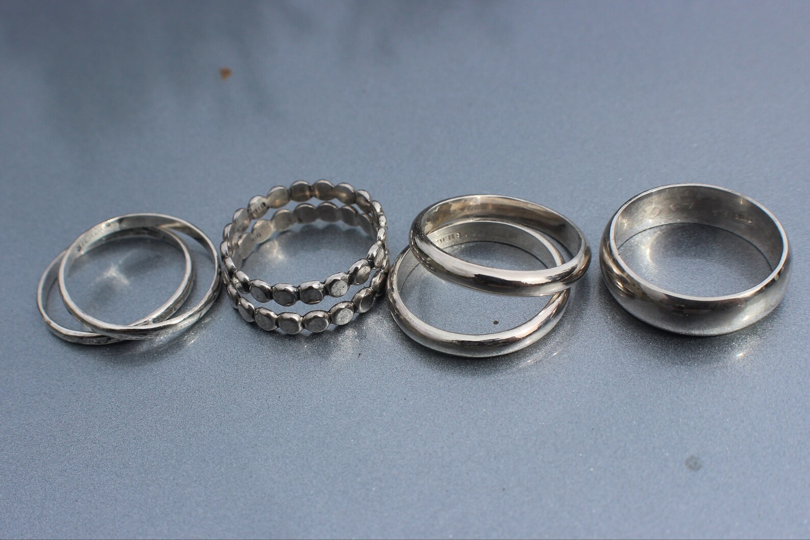 Sterling Silver Stacking Ring Set Stackable Ring Set Stacker | Etsy