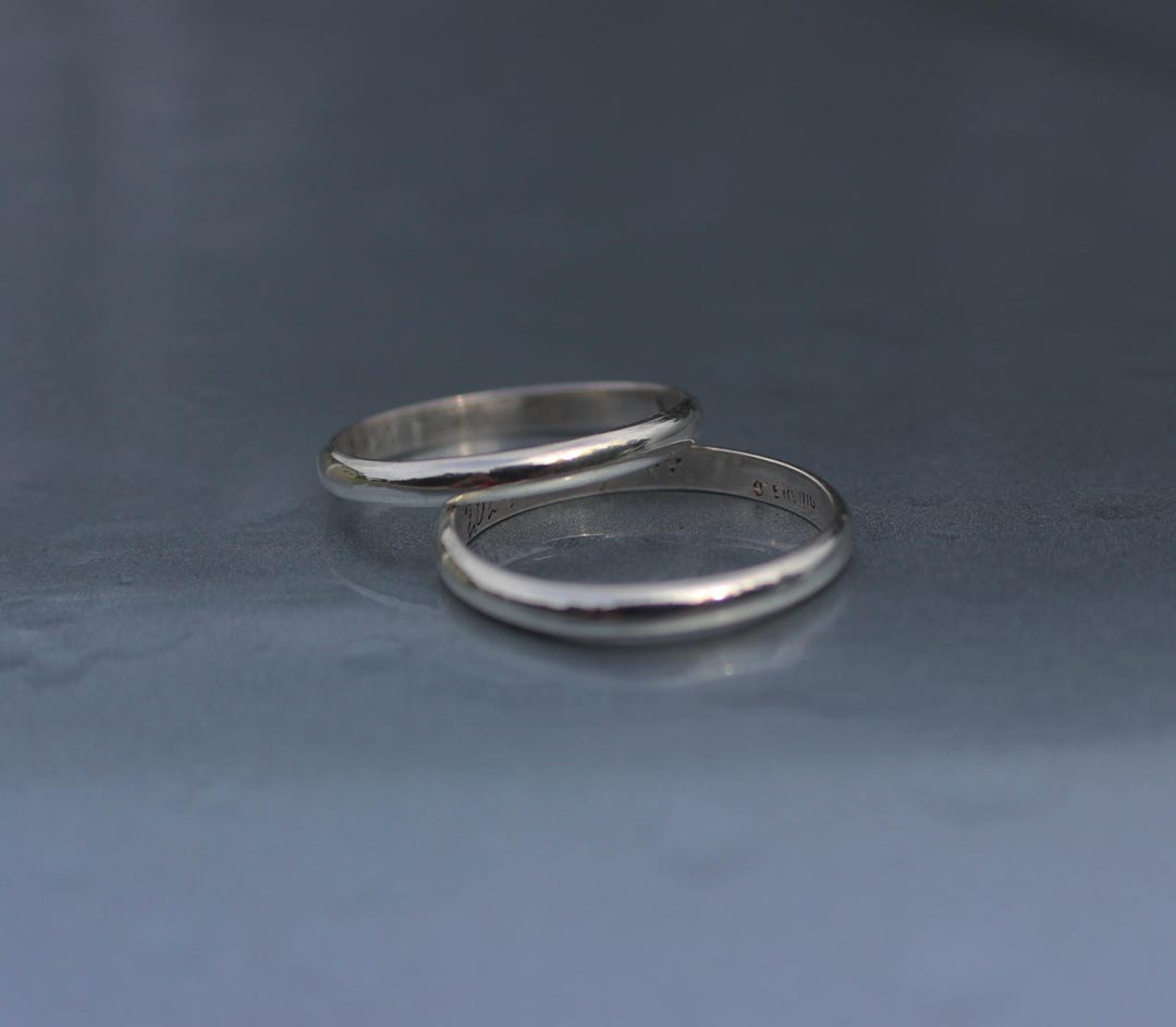 Stacking Ring Set, Sterling Silver Rings, Set of TWO RINGS, Stack Ring ...
