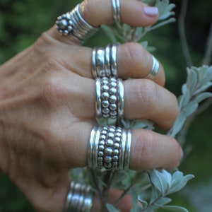 STACKING RINGS, Two Sets of Sterling Silver Stacking Rings, Everyday ...