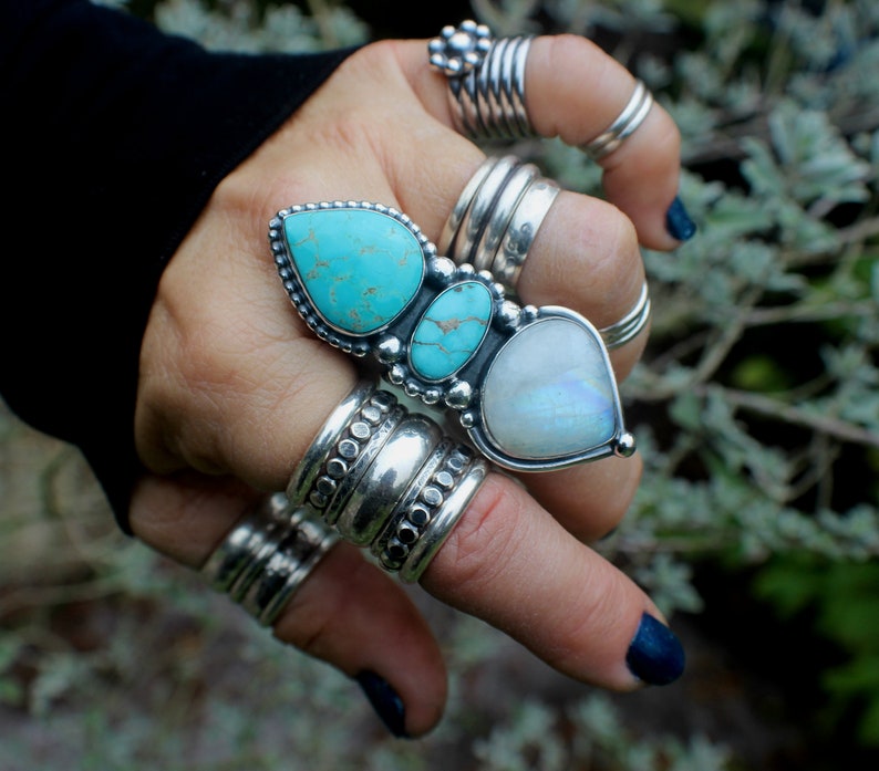 Sterling Silver Stacking Ring Set Stackable Ring Set Stacker | Etsy