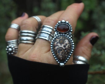 Multi Colored Amber Ring - Etsy