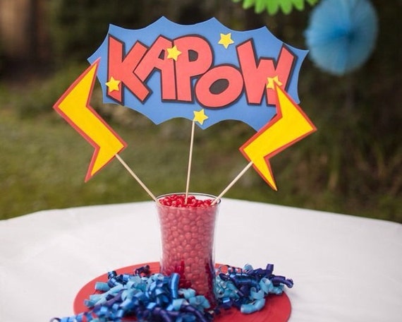 Comic Book Centerpieces