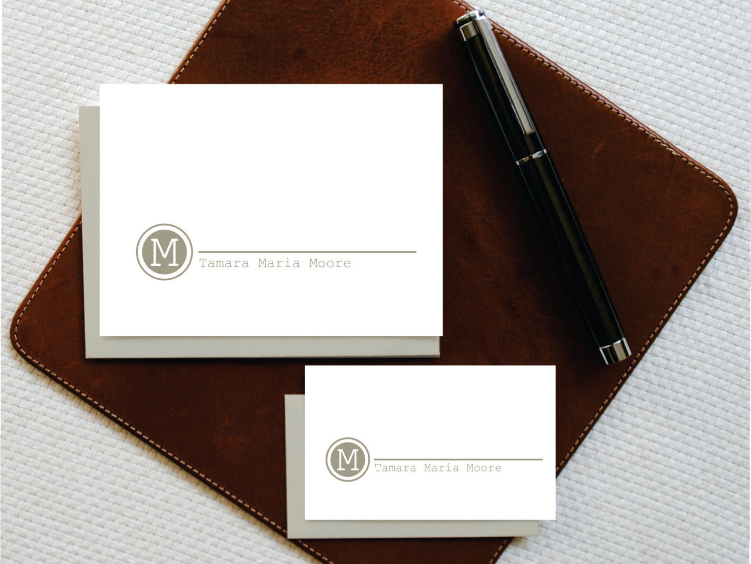 Personalized Stationery Set for Men, Monogram Stationary, TYPEWRITER ...